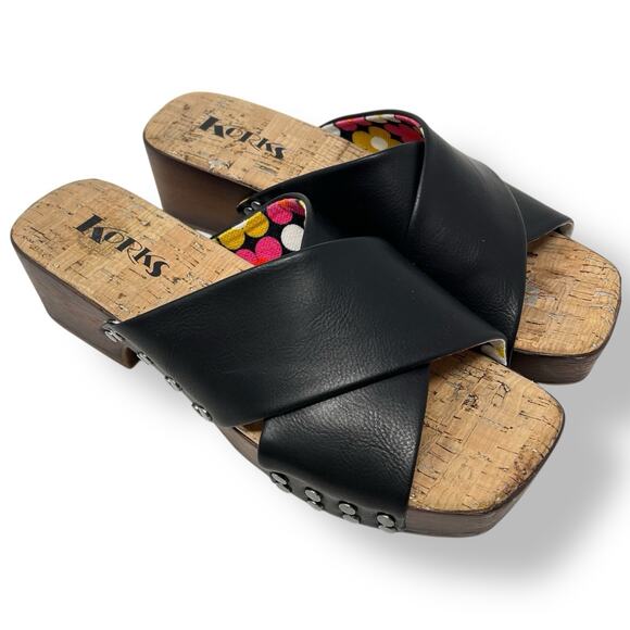 Kork-Ease | Shoes | Korks Korkease Draya Platform Sandal Womens 8 Black ...